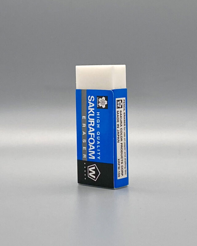Sakura Foam Eraser - White Medium - Pencilly Australia