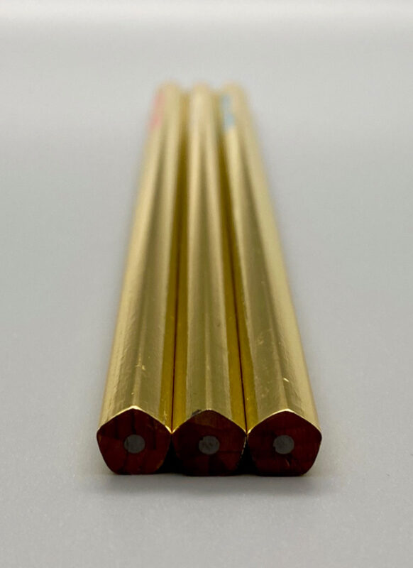 Golden Pentagonal Pencil HB - Eyeball Japan - Pencilly Australia