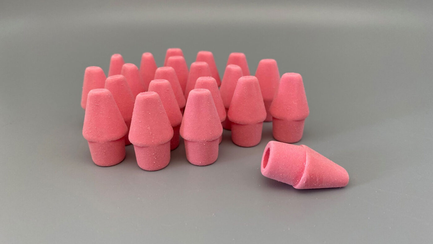 Pink Pearl Eraser - Papermate Arrowhead Eraser Cap - Pencilly Australia