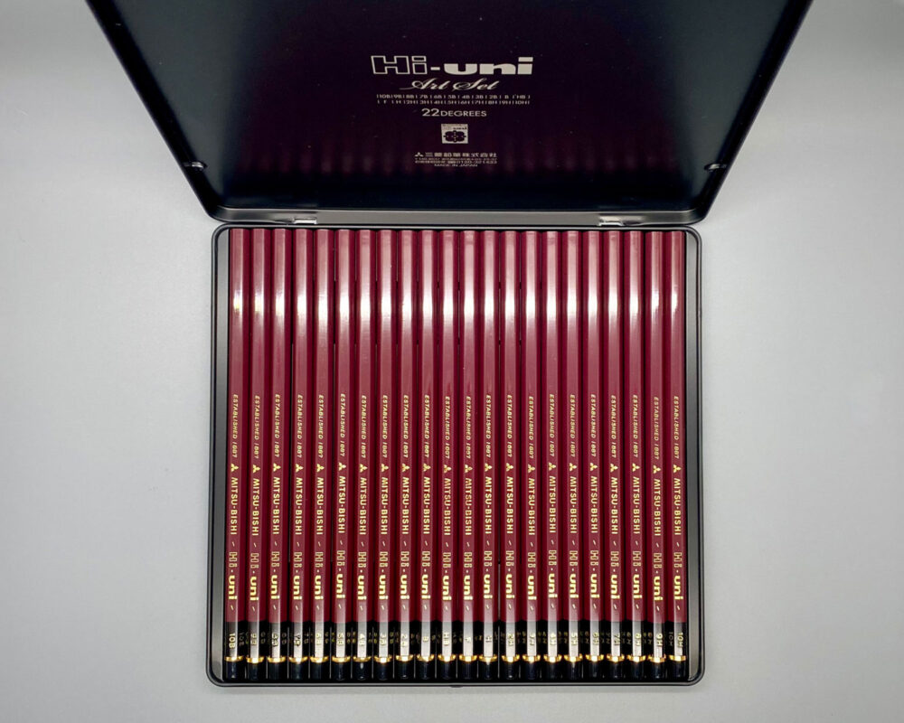 Mitsubishi Hi-Uni Pencils - 10B-10H - Pencilly Australia
